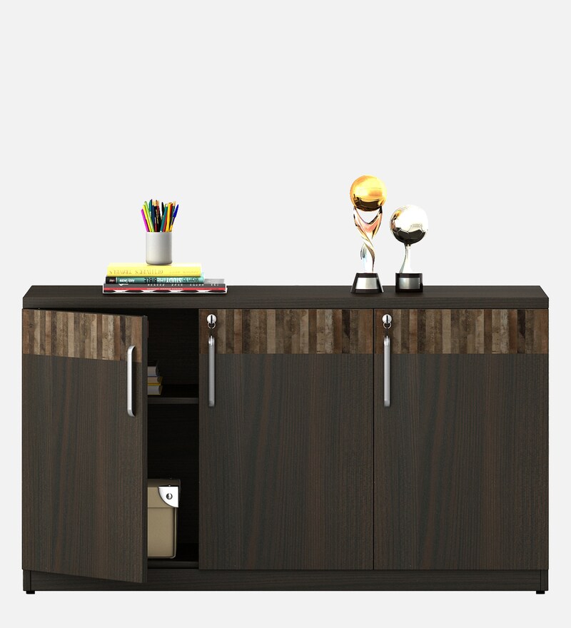 Buy Prestige Wide Medium File Cabinet in Fumed Oak Finish with Lock ...