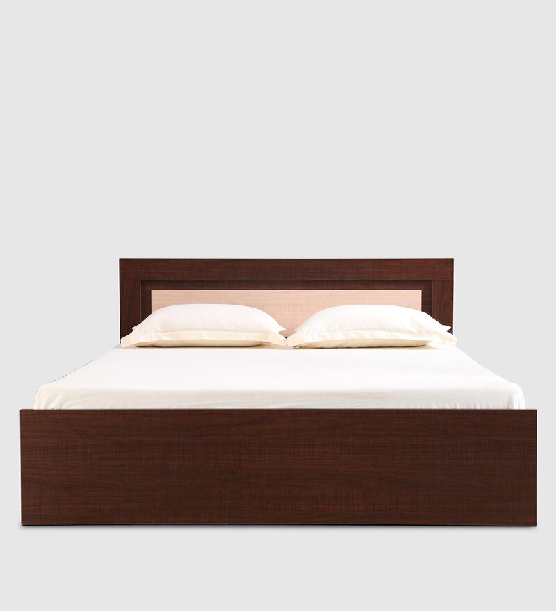 Buy Primus King Size Bed in Dark Choco Finish with Box Storage Online ...