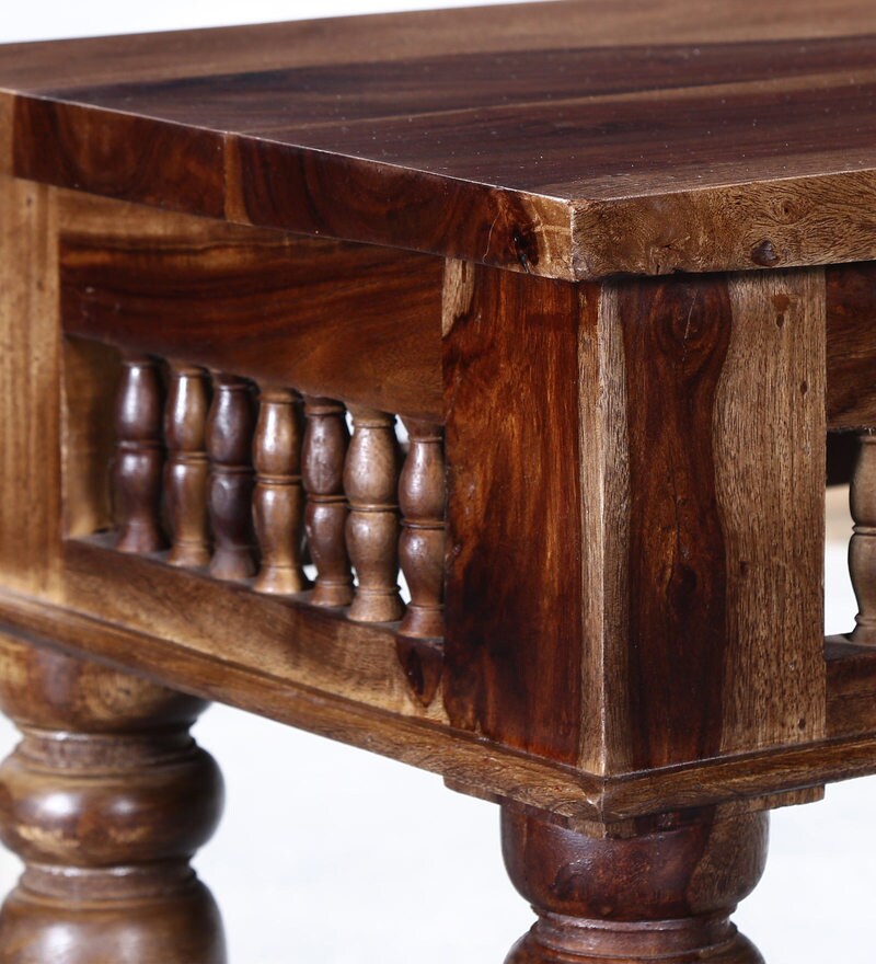 Buy Taksh Solid Wood Bench in Provincial Teak Finish By Mudramark ...