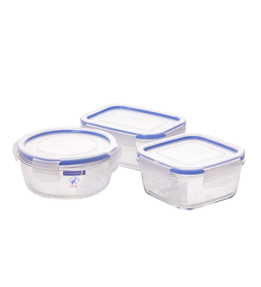 Buy Luminarc Pure Transparent Storage Container - Set of 3 at 29% OFF ...