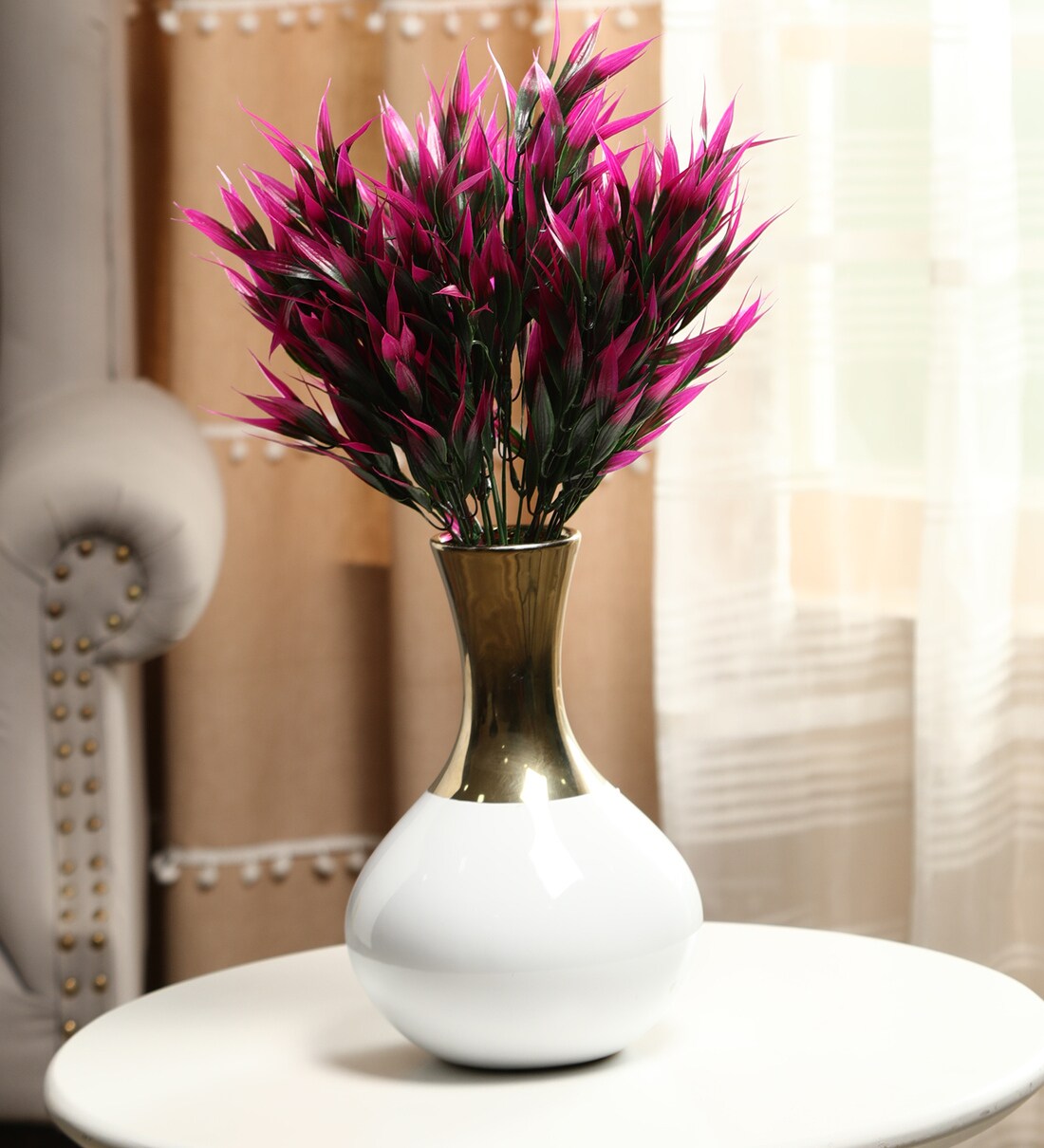 Buy Plastic Purple Yucca Mini Bush Without Pot Artificial Plants at 35% ...