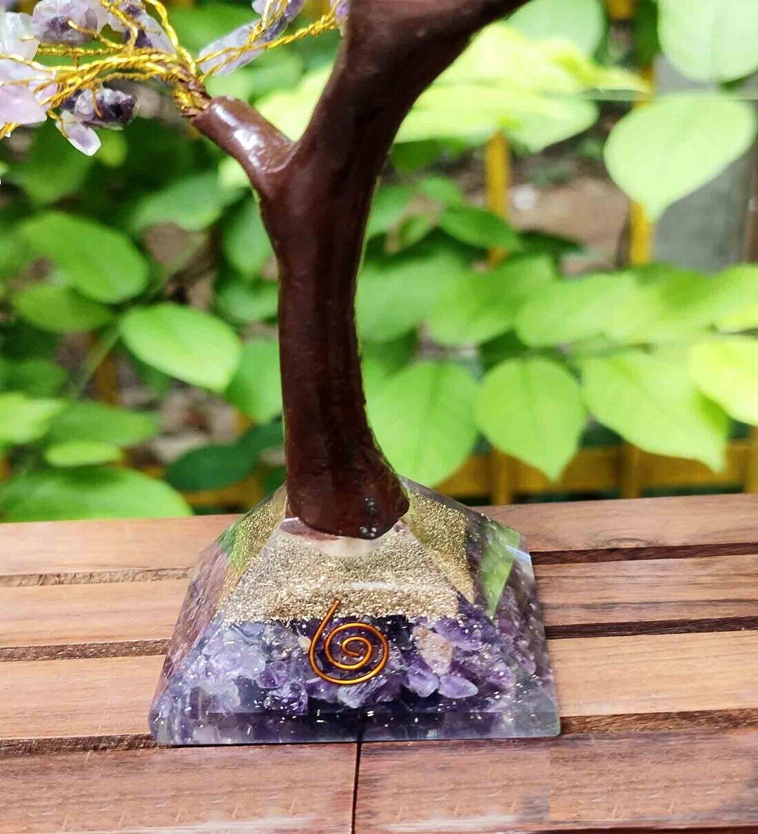 Buy Purple Quartz Stone Fortune Crystal Tree Showpiece by Muren Online ...