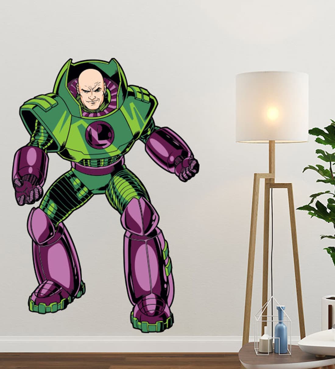 Buy Purple Vinyl DC Comics Lex Luthor Matte Finish Wall Sticker by ...