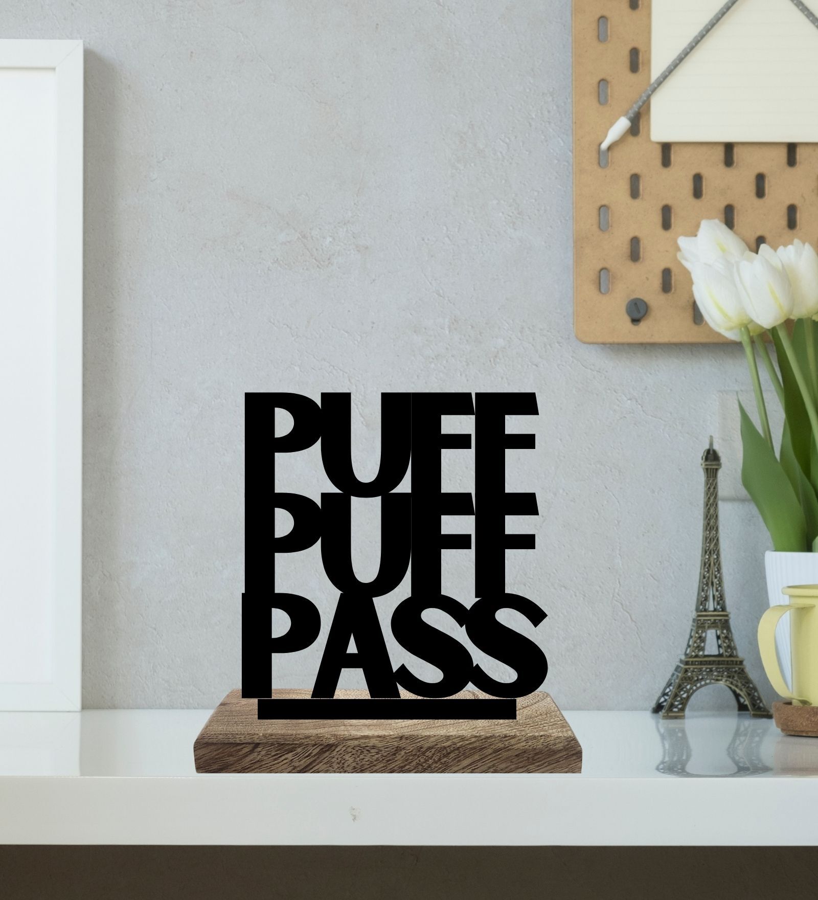 Buy Puff Puff Pass Black Mango Wood & Iron Showpiece at 7% OFF by ...