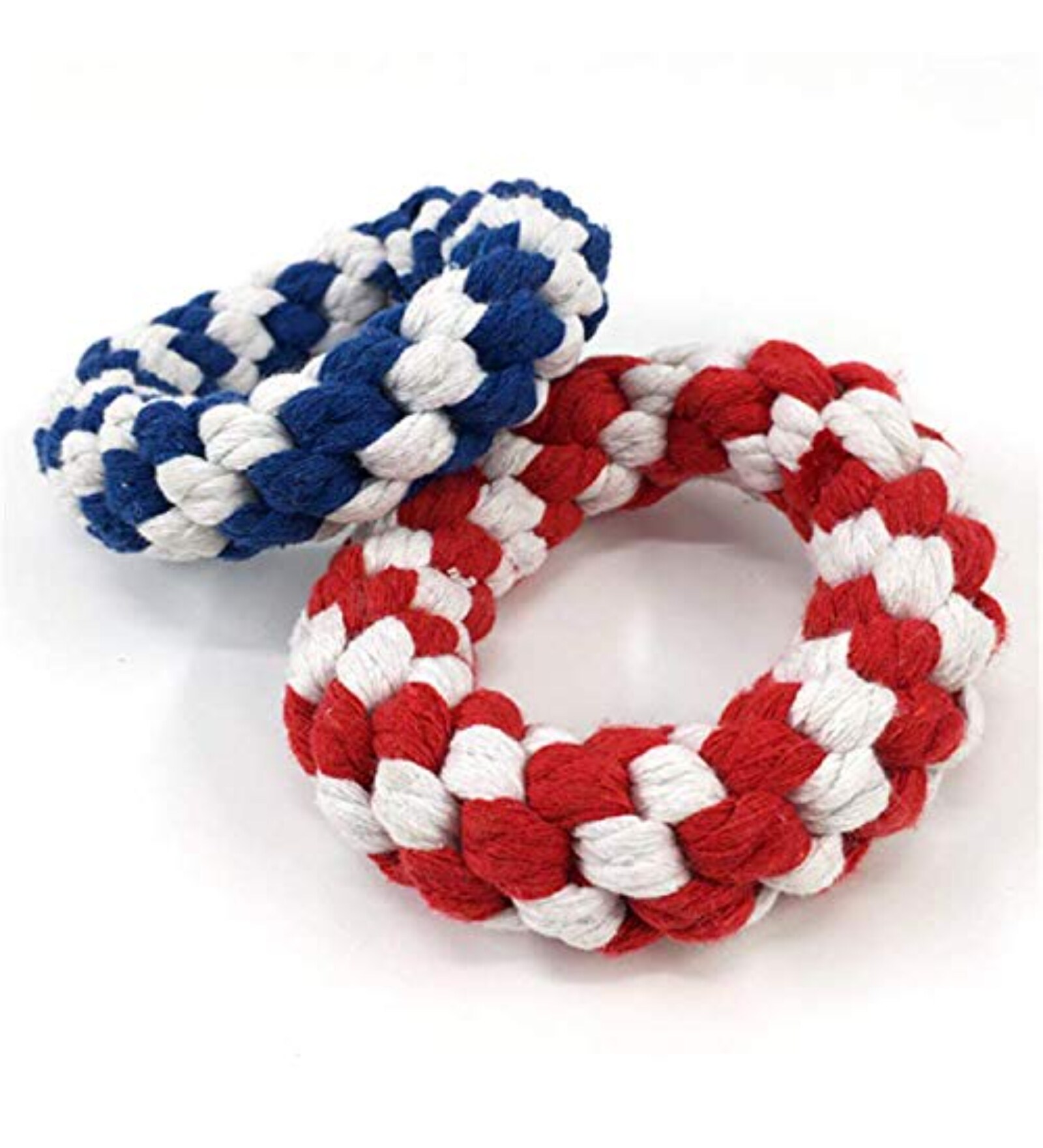 Buy Puppy Dog Blue & Red Cotton (Set of 2) Chew Toy at 55% OFF by Emily ...