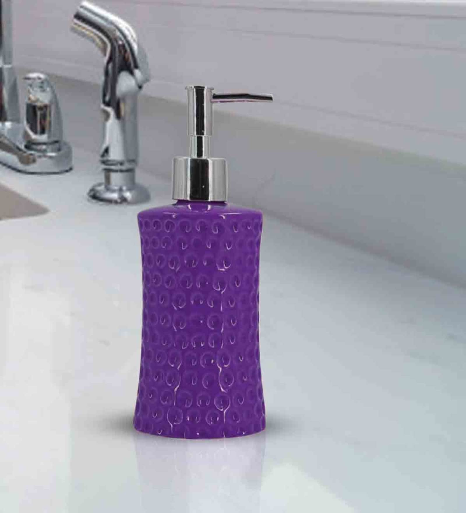 Buy Purple 300 ml Ceramic Liquid Soap Dispenser by Kookee at 20% OFF by ...