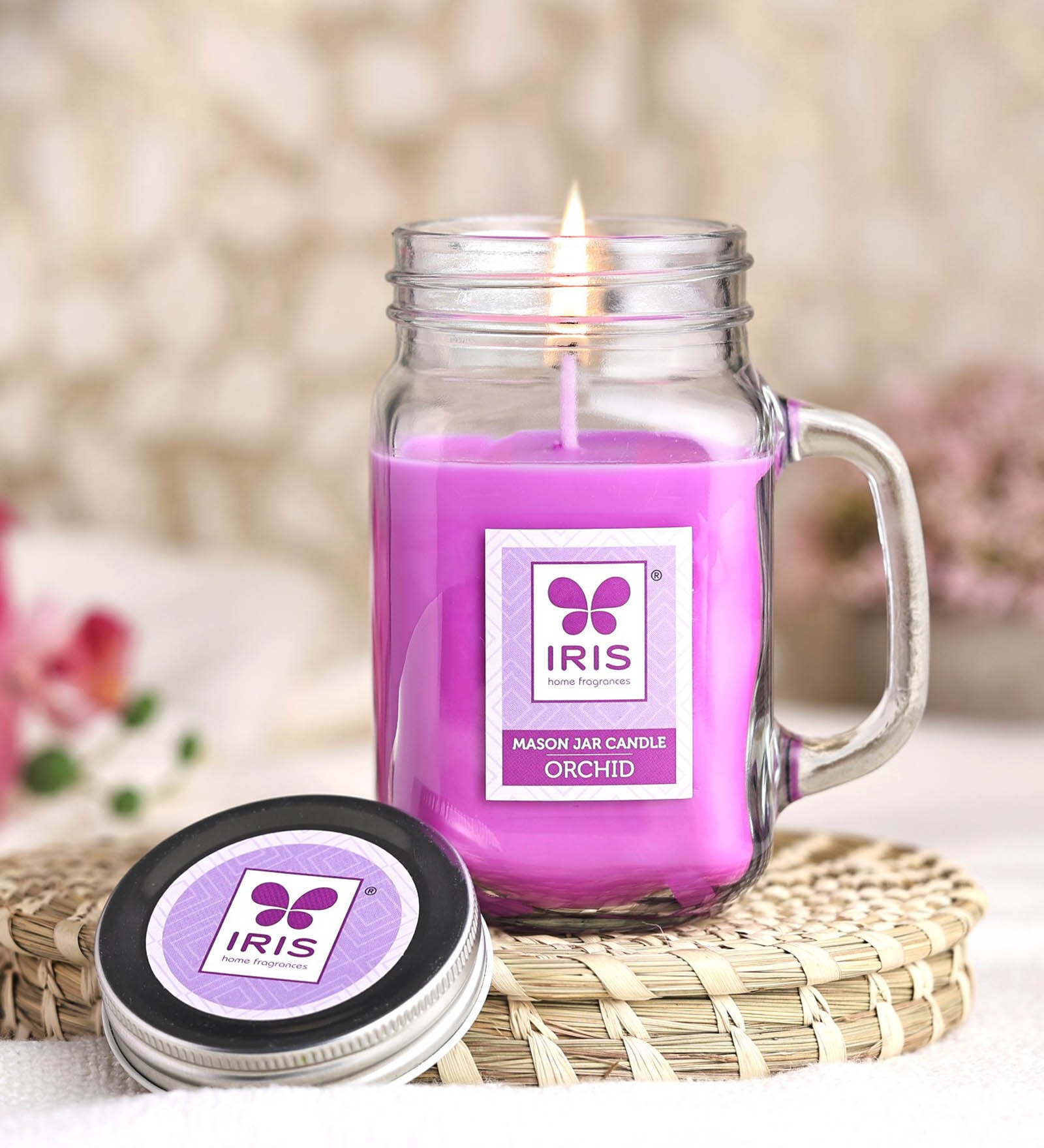 Buy Iris Purple Glass Scented Candles at 15% OFF by Iris | Pepperfry