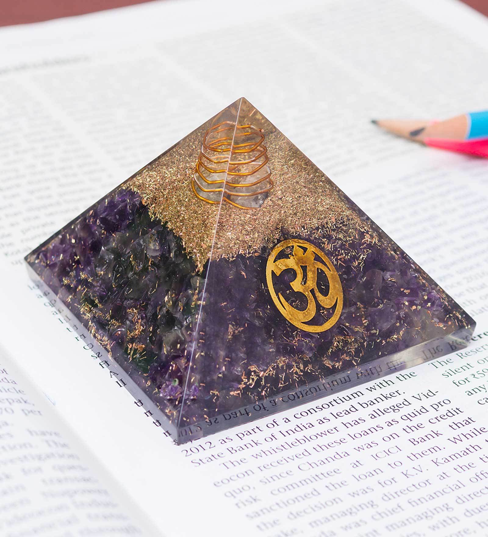 Buy Purple Resin Feng Shui Pyramid Prism by Golden Peacock at 60% OFF ...