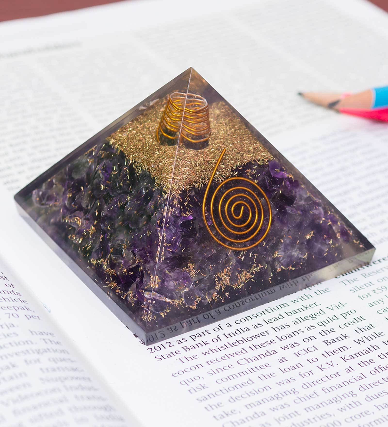 Buy Purple Resin Feng Shui Pyramid Prism by Golden Peacock at 15% OFF ...