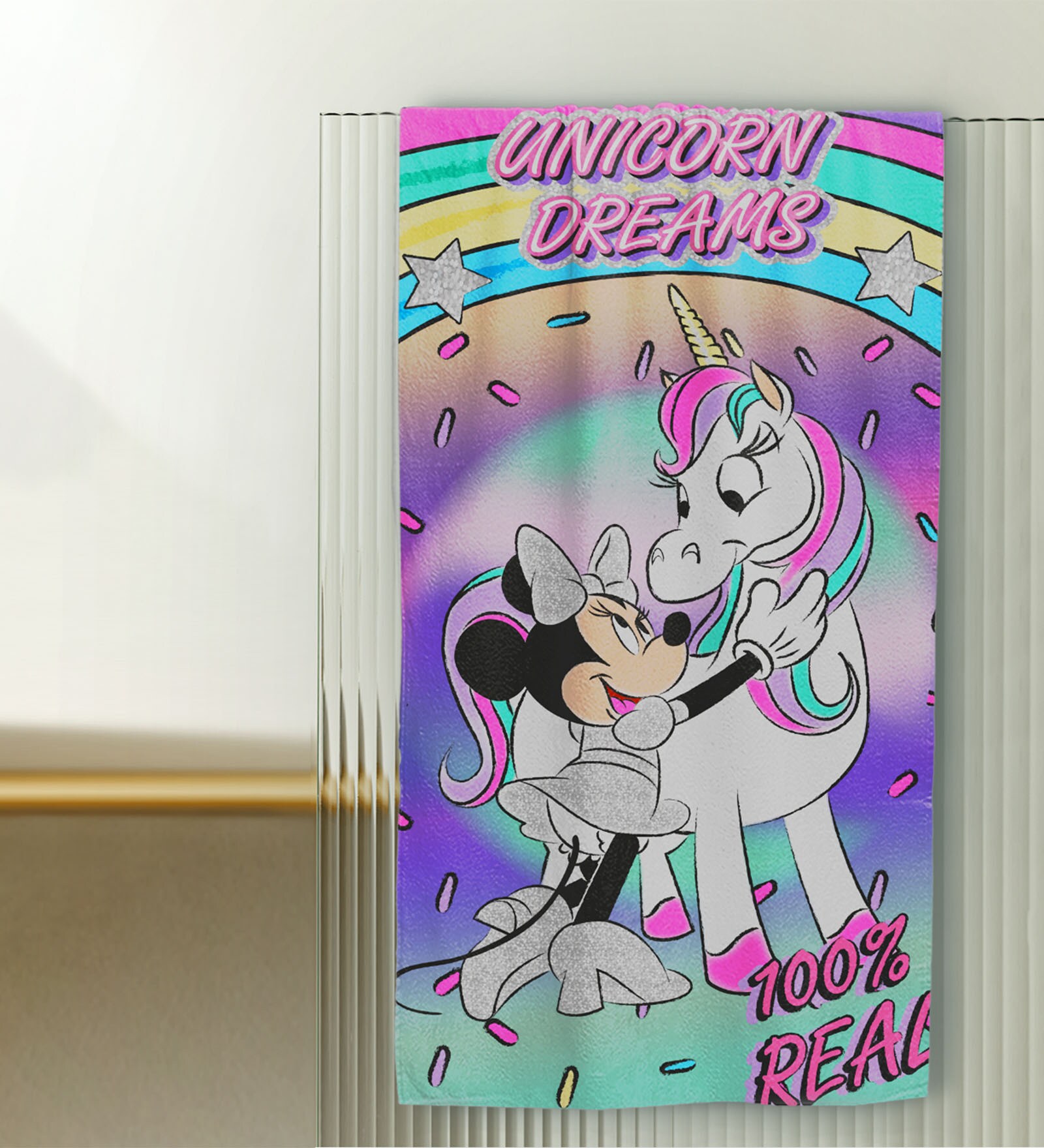 Buy Purple Unicorn Cotton 47 x 24 Inch Kids Towel 1 Pc By Sassoon Fab ...