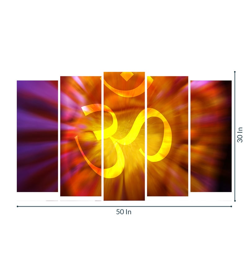 Buy Purple Wood Multiple Frames Beautiful Om Sign Spiritual Art Panels ...