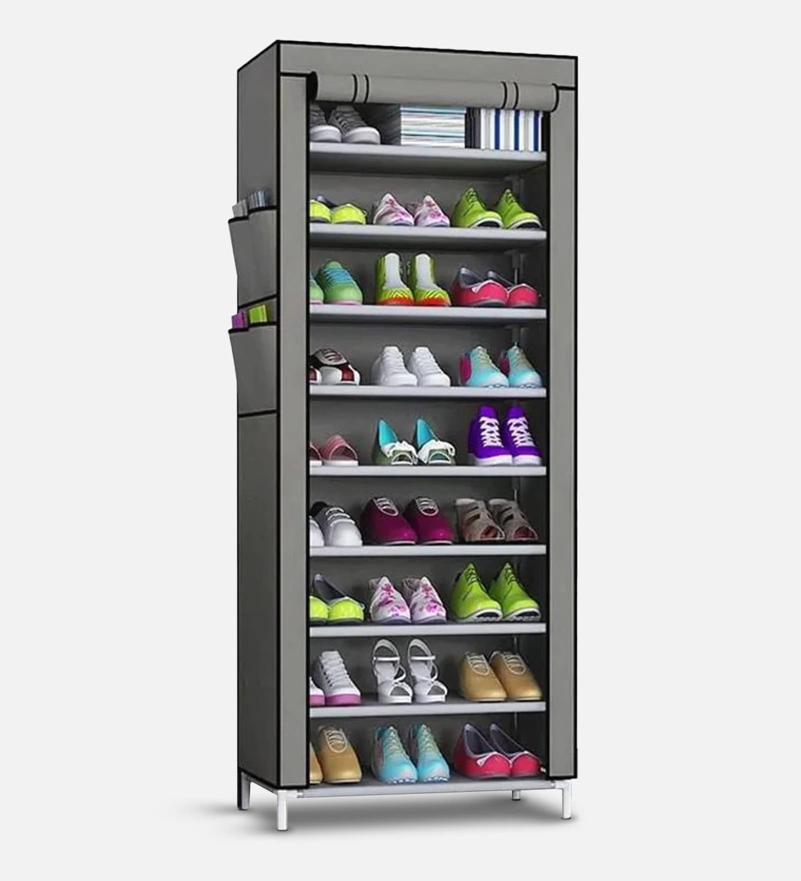 Buy Qida Collapsible Shoe Rack in Grey Colour at 100% OFF by DIY ...