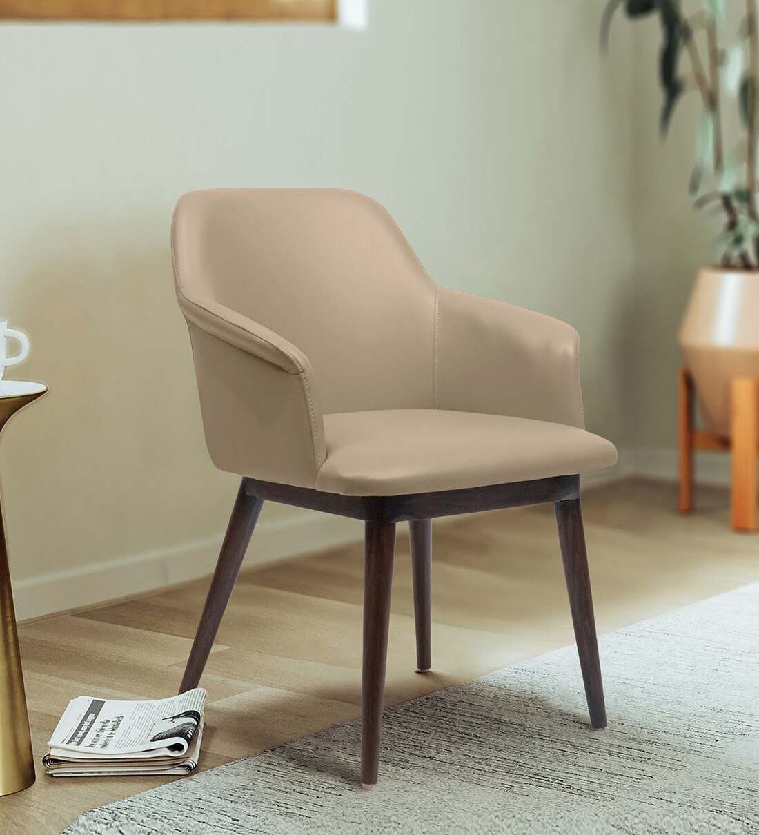 Buy Quito Upholstered Dining Chair In Brown Colour (Set of 2) at 31% ...