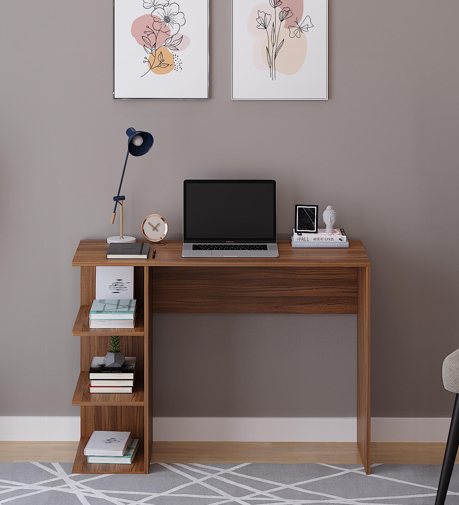 Buy Qualish Study Table In Exotic Teak Finish at 44% OFF by Furneaser ...