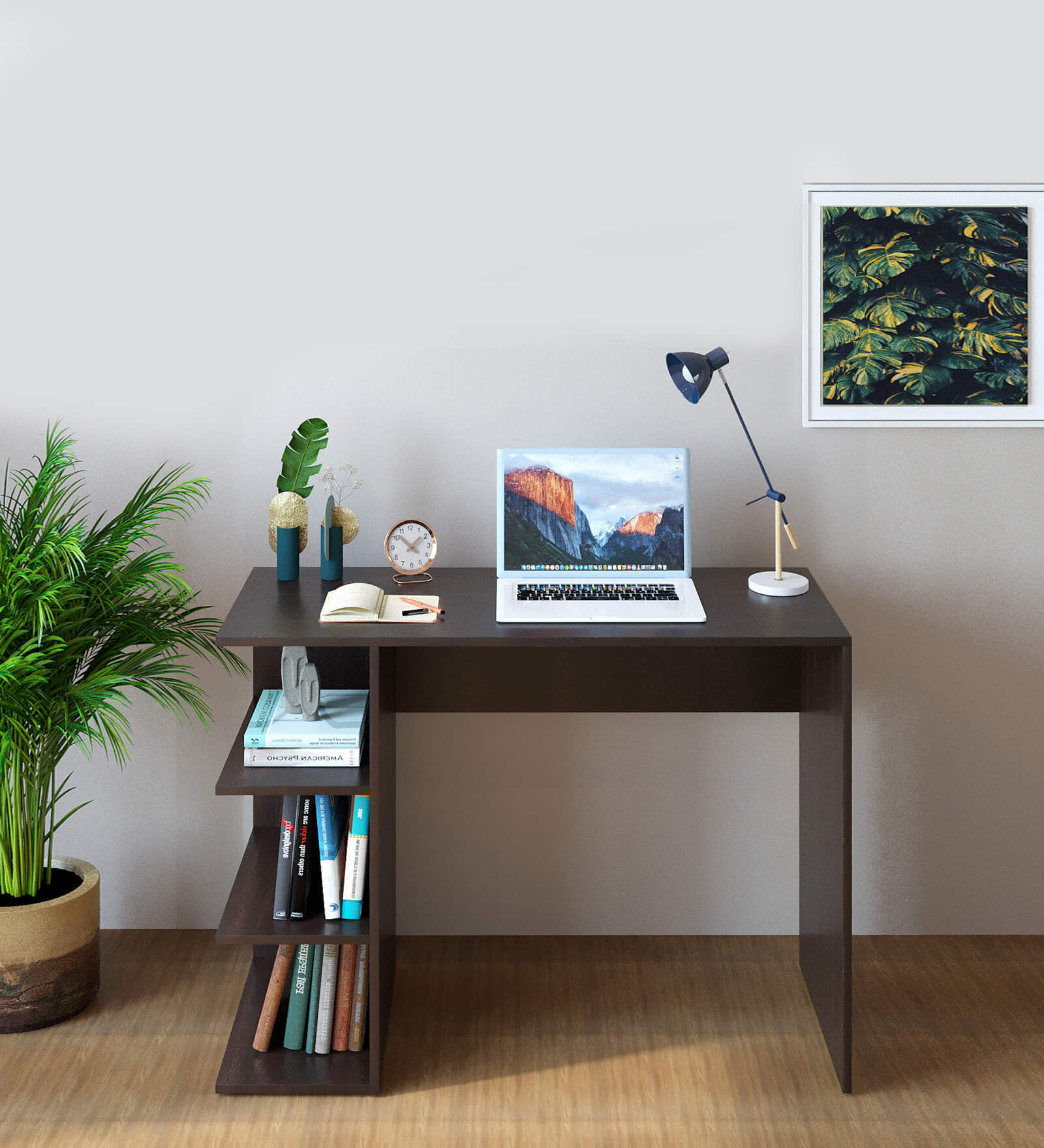 Buy Qualish Study Table In Wenge Finish at 46% OFF by Burlyworth ...