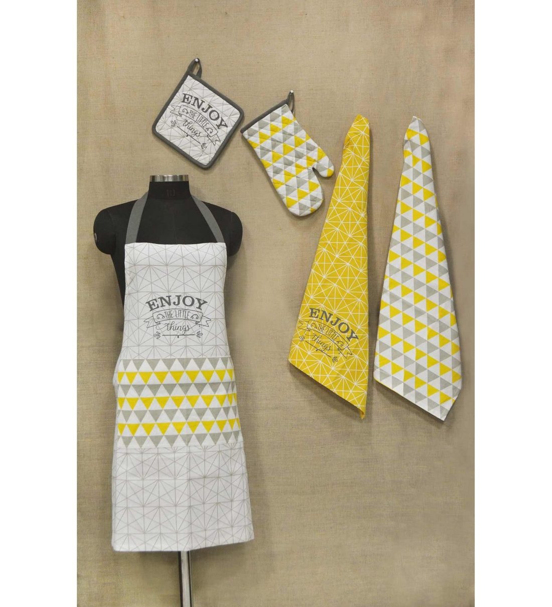 Buy Multicolor Printed Cotton Kitchen Linens - Set of 5 by R Home ...