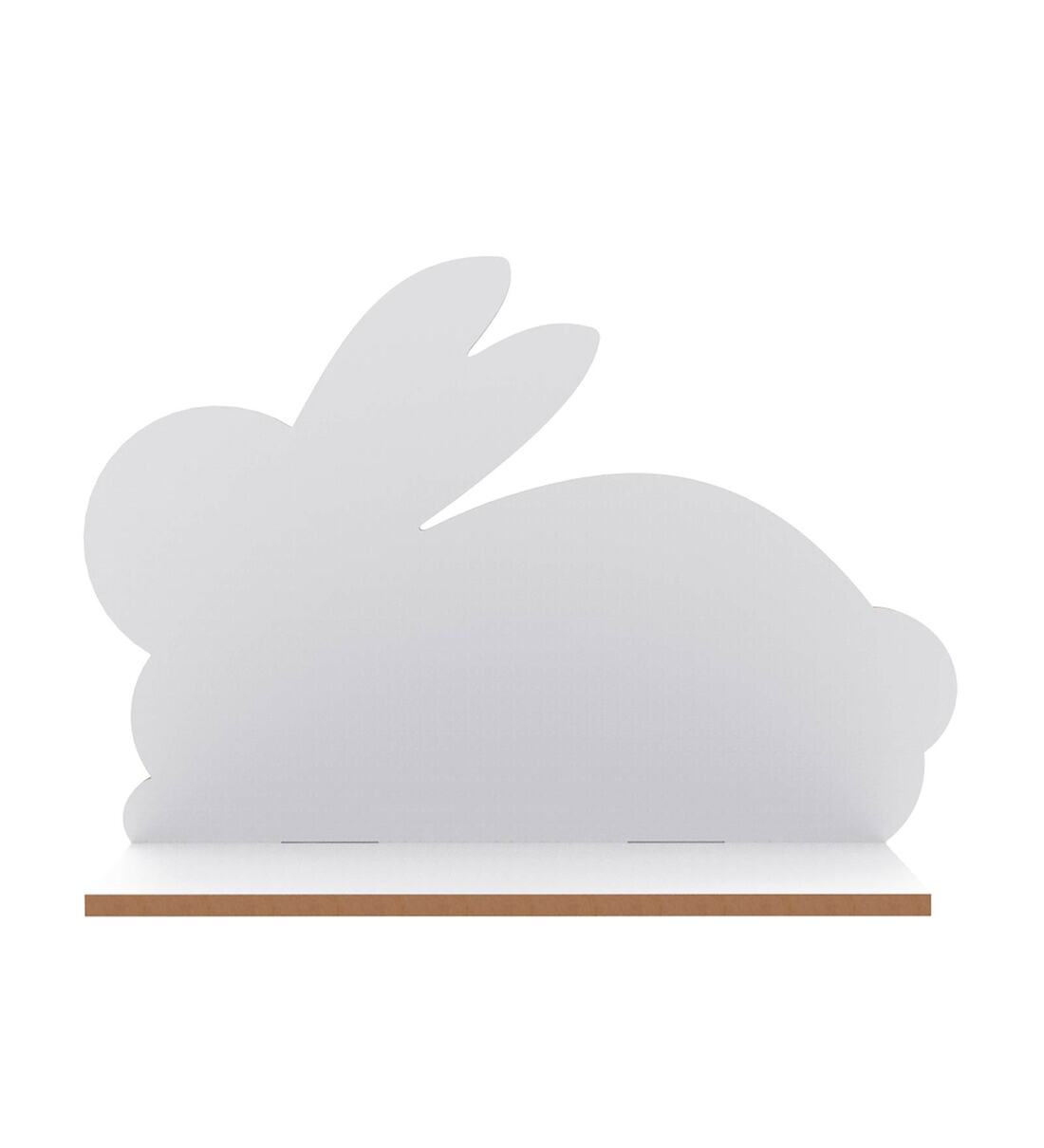 Buy Rabbit MDF Wall Shelf In White By Home Sparkle Online - Modern Wall ...