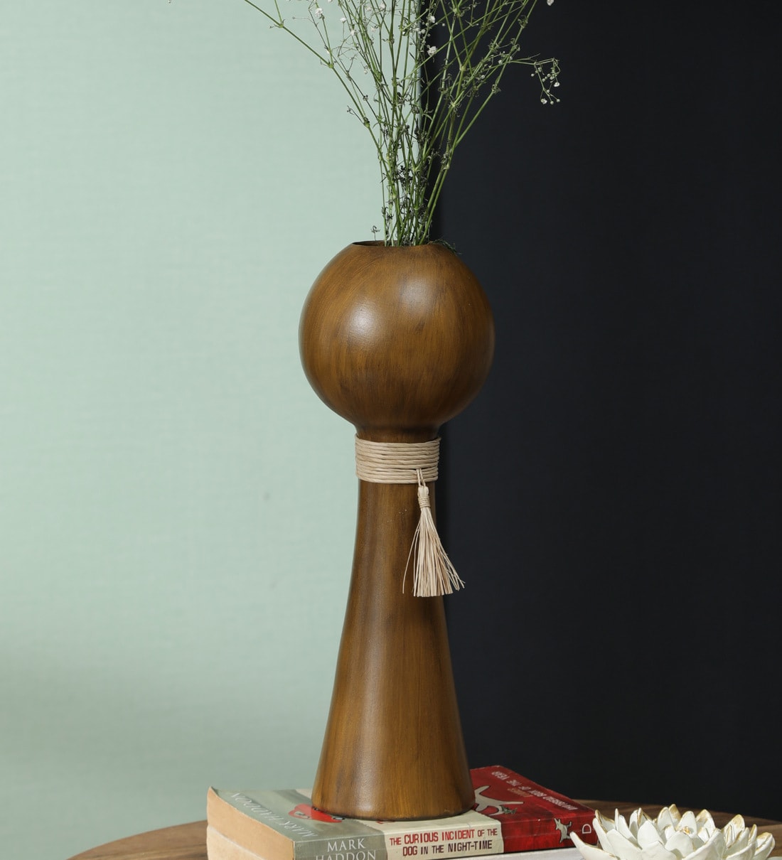 Buy Raffia Tassel Ceramic Table Vase by Aesthetics at 19% OFF by ...