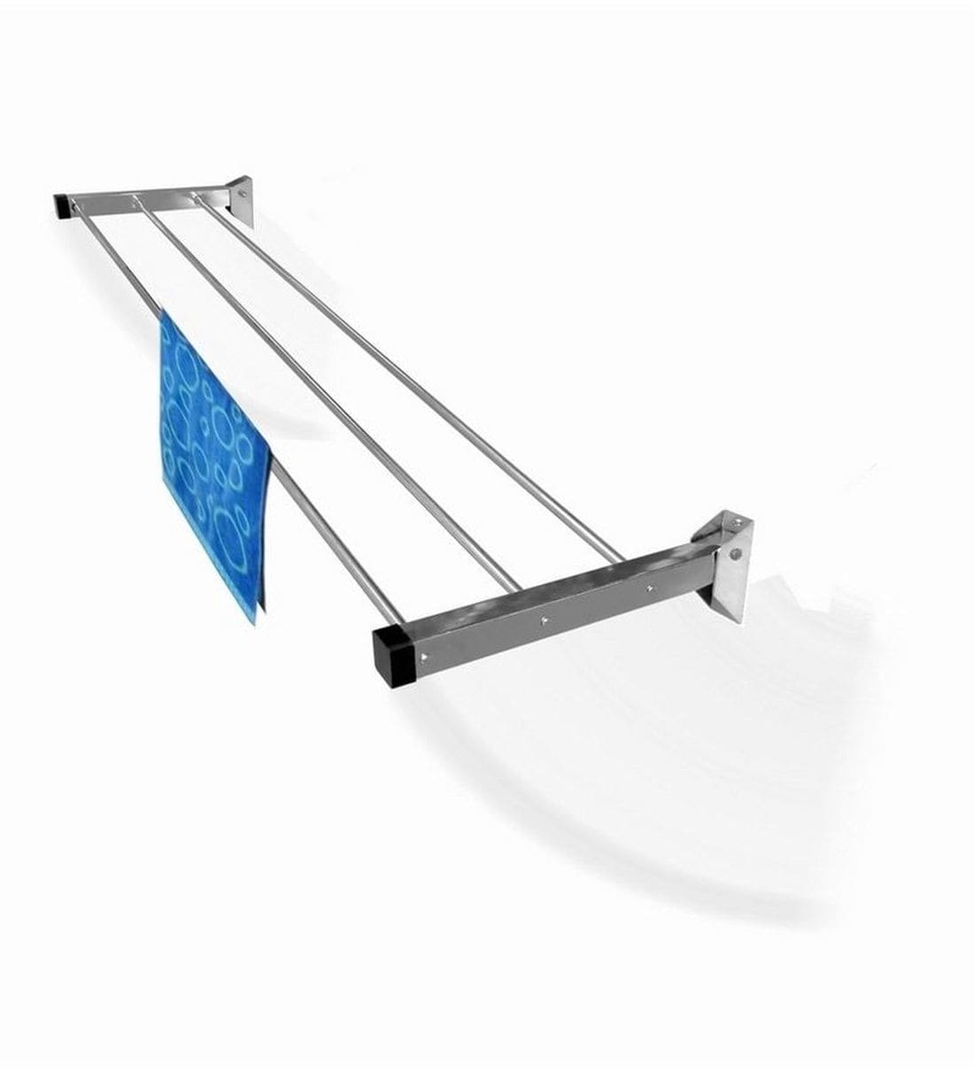 Buy 3 Pipes Stainless Steel Wall Mounted Cloth Drying Rack (Length: 48 ...