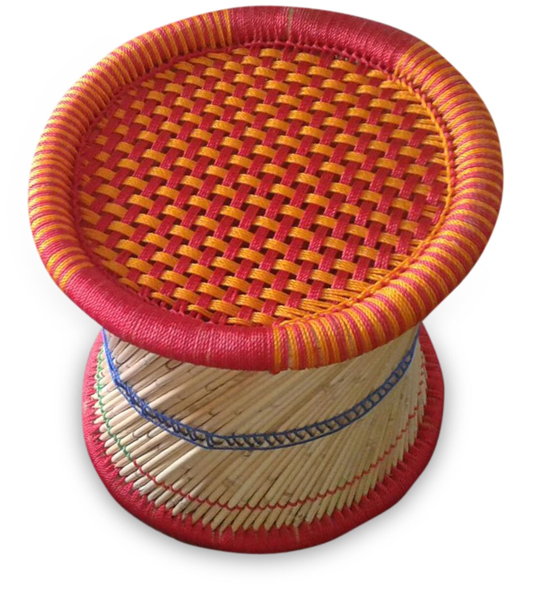 Buy Ethnic Handcrafted Muddha Stool in Multi Colour by Shinexus Online ...