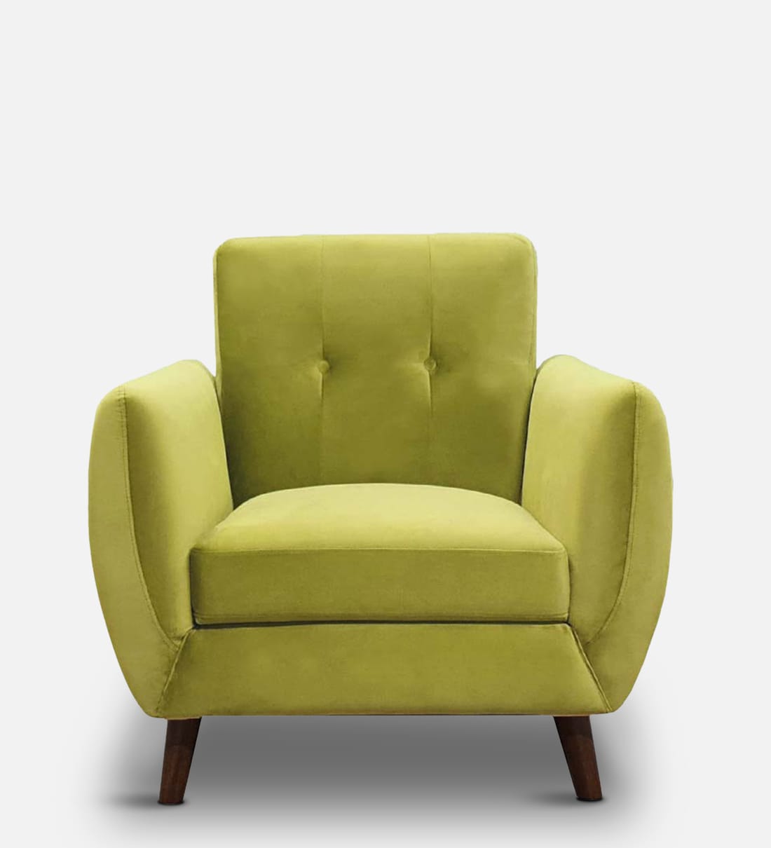 Buy Rauma 1 Seater Sofa in Olive Green by Adorn Homez | Pepperfry