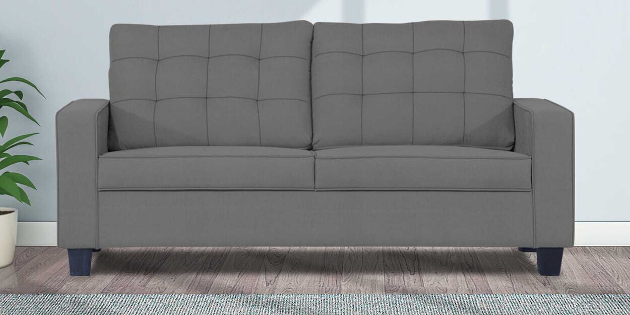 Buy Raptor Faric 3 seater Sofa In Grey Colour at 28% OFF by Adorn India ...
