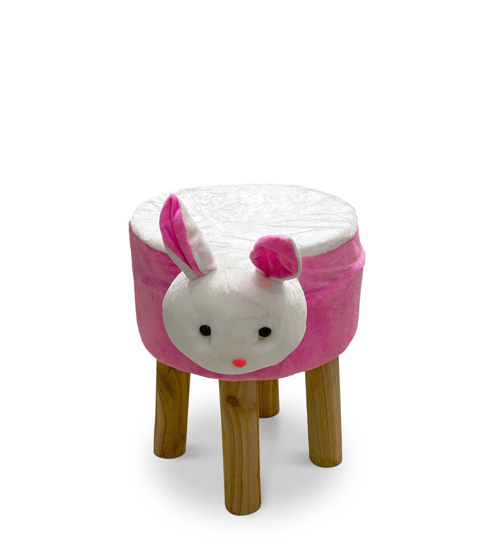 Buy Rabbit Kids Seating Stool In White & Pink Colour at 5% OFF by House ...