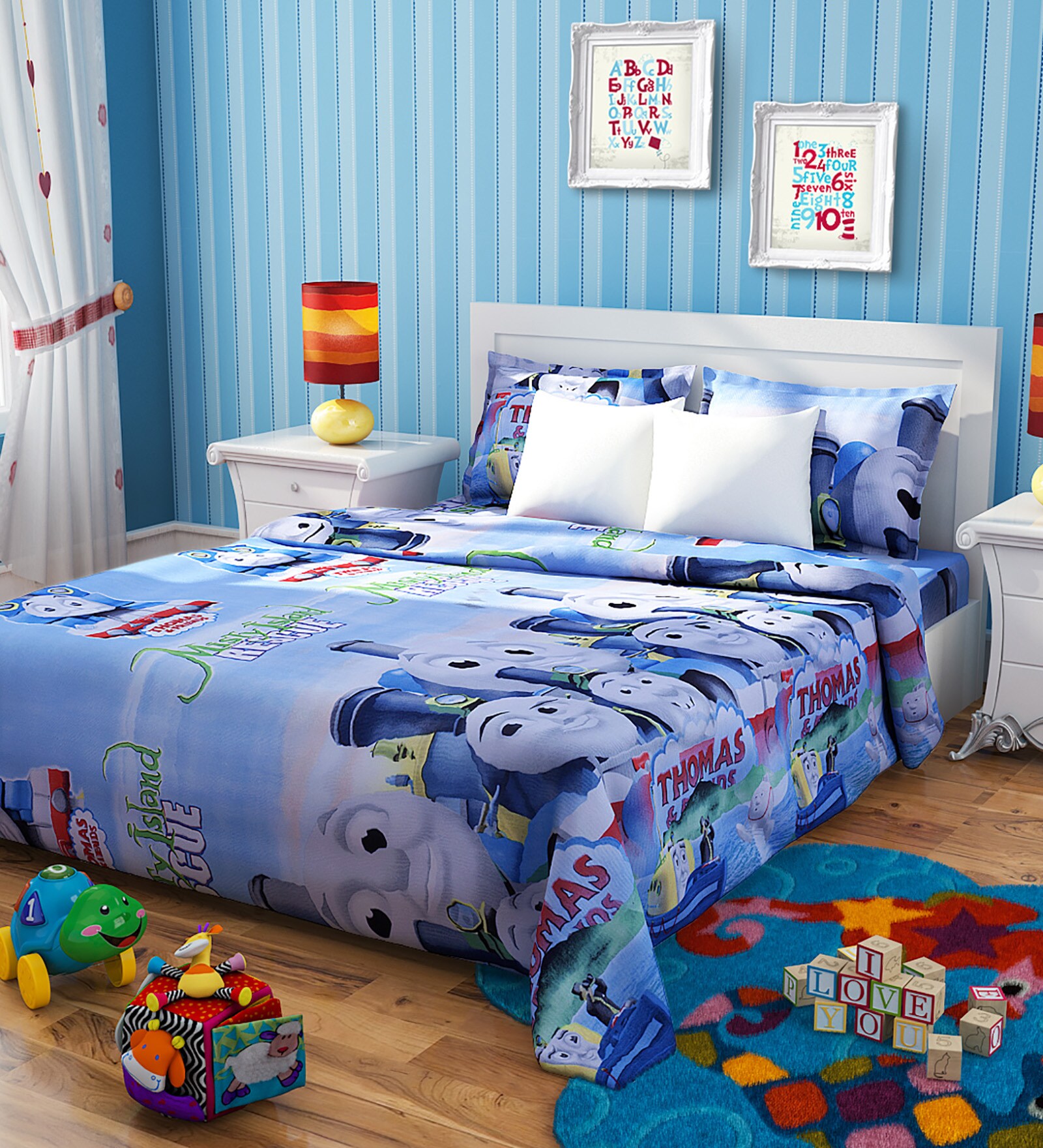 Buy Rago Kids Misty Island Rescue Single Bedsheet with 1 Pillow Case at ...