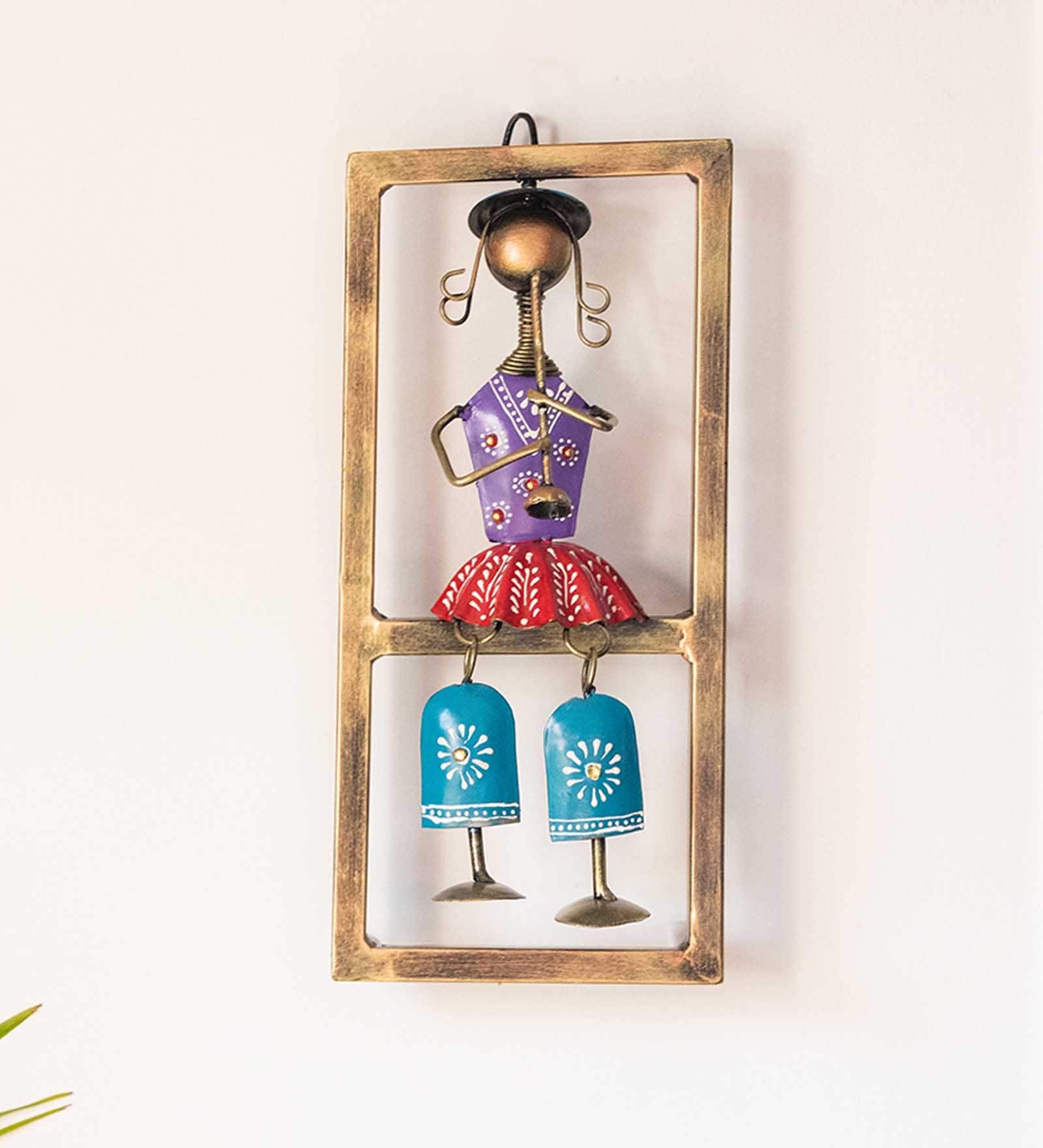 Buy Rajasthani Bansuri Artist Handmade & Hand-painted Wall Decor ...