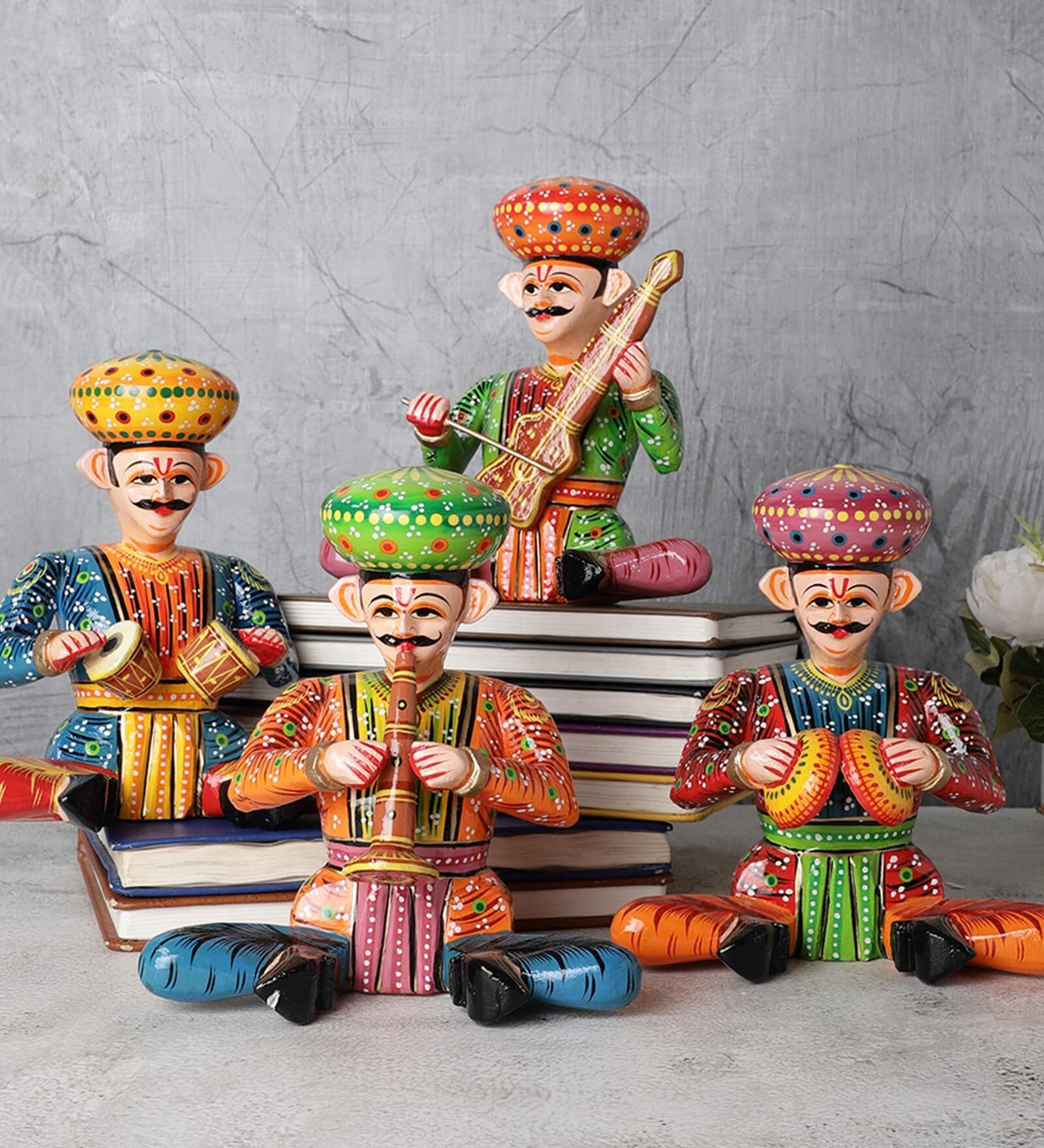 Buy RajRang Musicians Recycled Wood Showpiece by Vareesha Online ...
