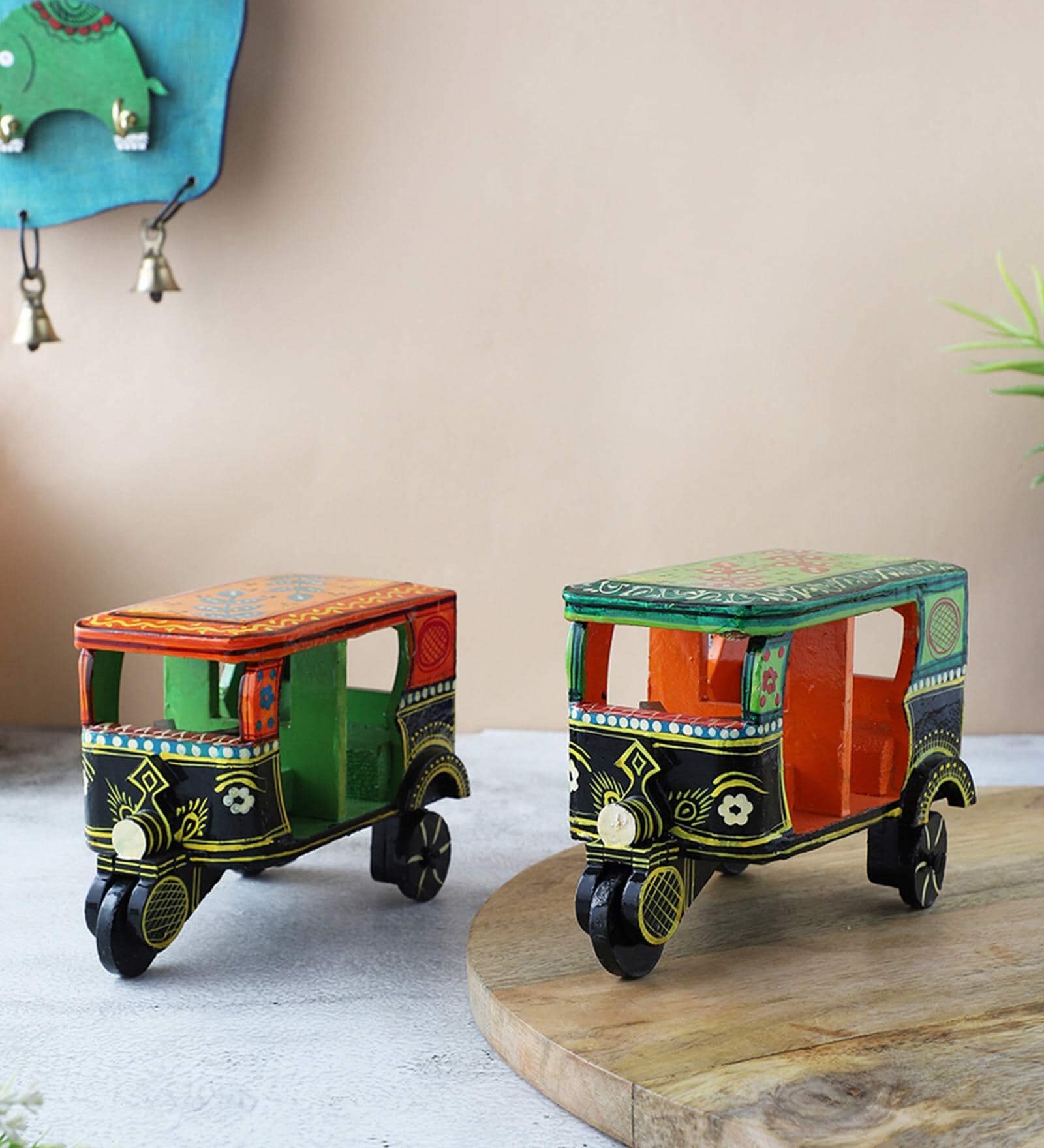 Buy Rajrang Riksha Recycled Wood Showpiece at 30% OFF by Vareesha ...