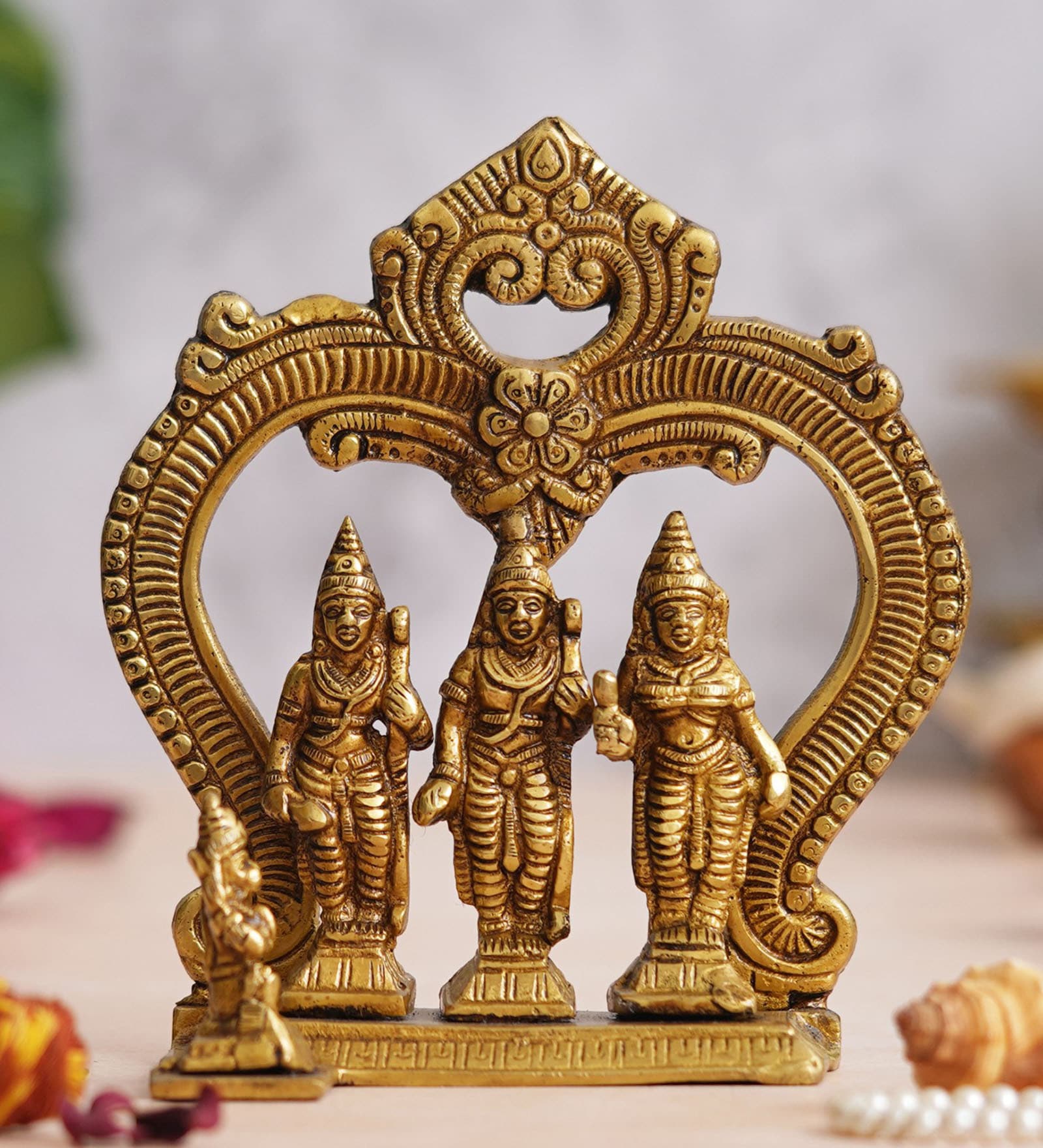 Buy Ram Sita Gold Brass Idol at 35% OFF by eCraftIndia | Pepperfry