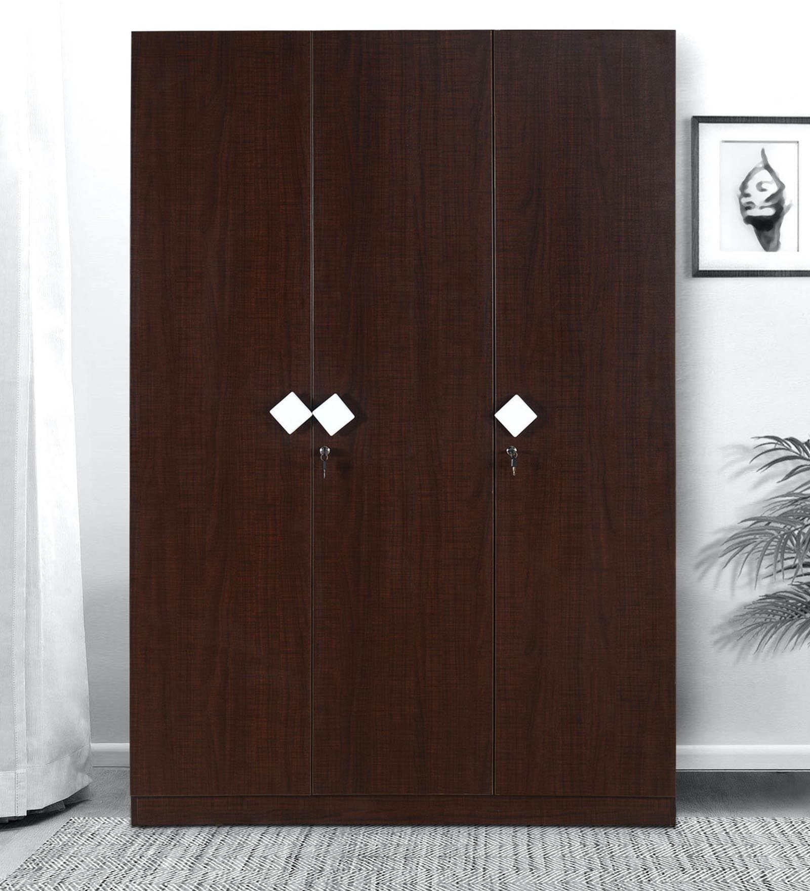 Buy Ranchi 3 Door Wardrobe in Brown Maple Finish at 59% OFF by Nilkamal ...
