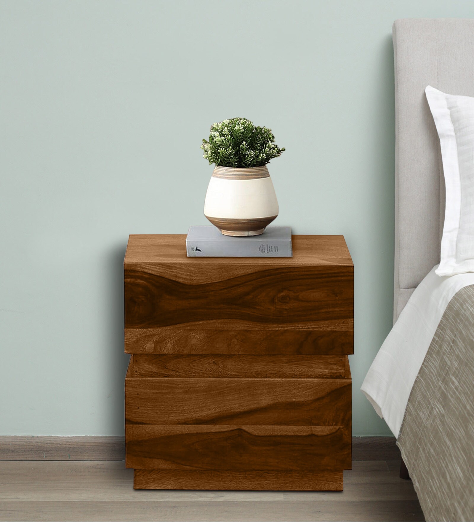 Buy Ravello Sheesham Wood Bedside Table in Scratch Resistant Provincial ...