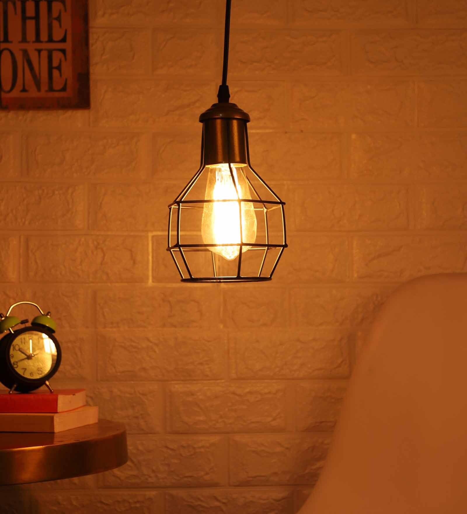 Buy Raven Black Metal Hanging Light at 33% OFF by Eliante by Jainsons ...