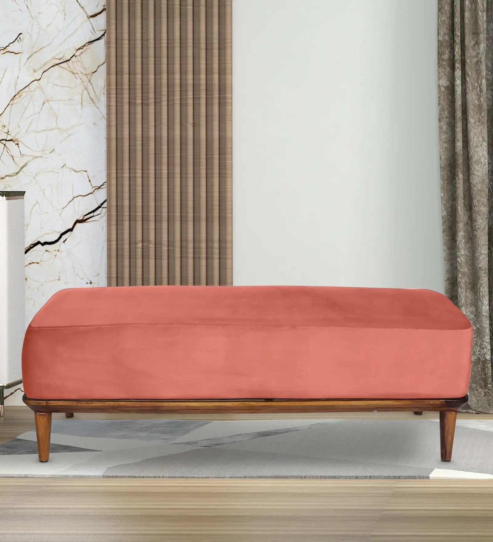 Buy Raylon Solid Wood Bench In Desert Flower Pink Color at 14% OFF by ...