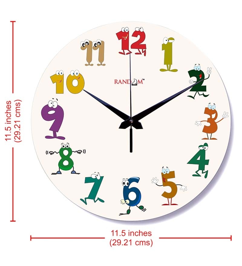 Buy Random Cartoon Numbers Online - Kids Clocks - Wall Clocks - Home ...
