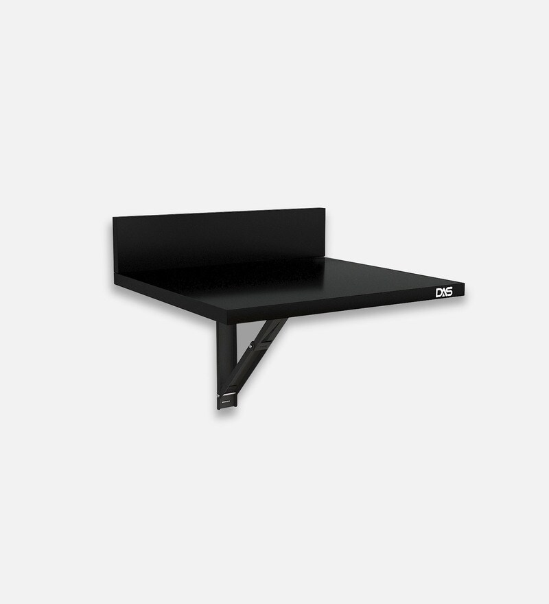 Buy Raquel Wall Mount Bedside Desk in Black Finish by DAS Online - Wall ...