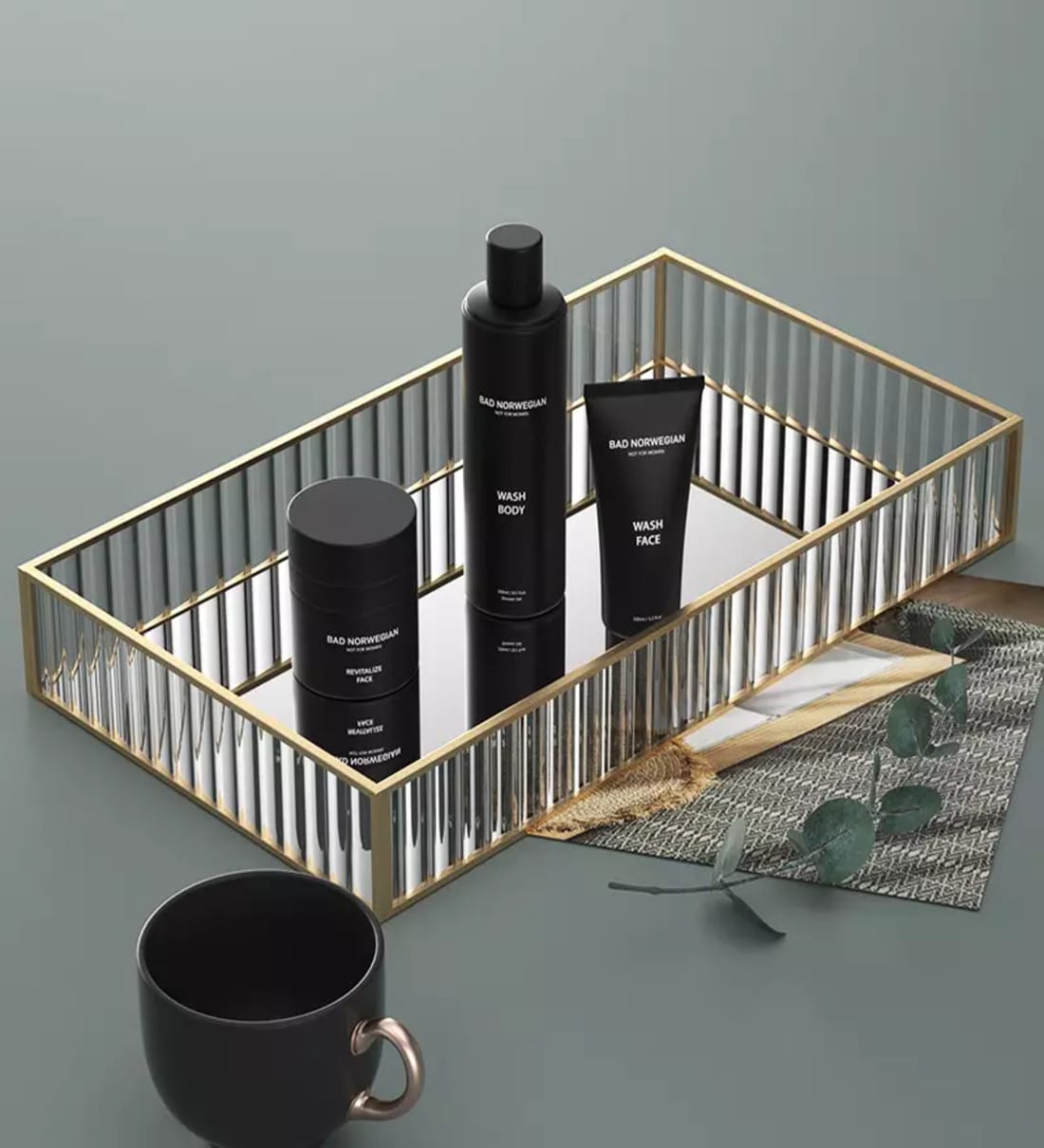 Buy Rectangle Glass Vanity Tray Desk Organizer at 45% OFF by Samara ...