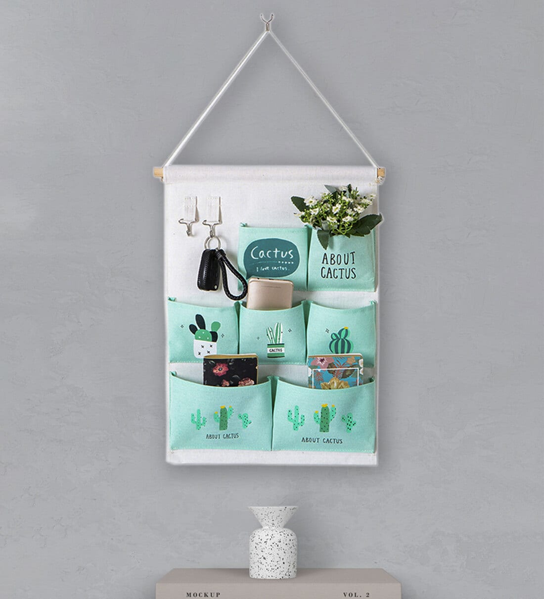 Buy Rectangular Canvas Wall Organizer By Market 99 at 61% OFF by Market ...