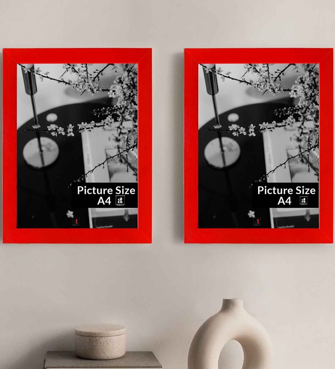 Buy Red Photo frames Set Of 2 Decoration at 72% OFF by Art Street ...