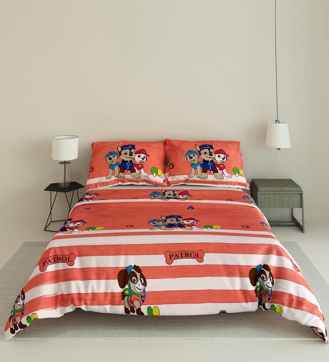 Buy Red Abstract 140 Tc Cotton Kids Queen Bedsheet With 2 Pillow Covers at 65% OFF by LABHAM ...