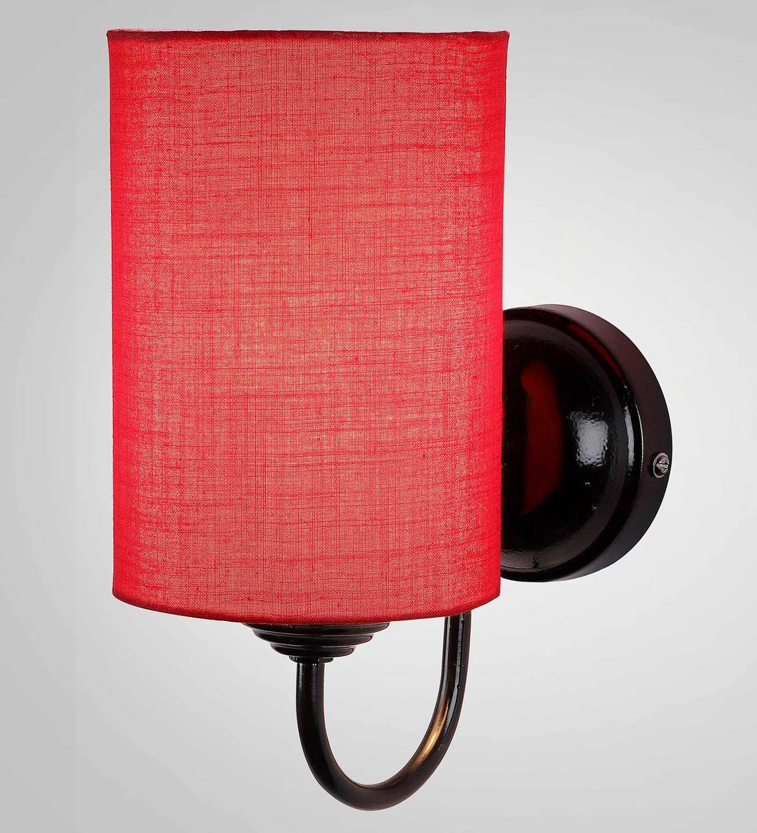 Buy Red Cotton Wall Light by Tu Casa Online - Candle Wall Lights - Wall ...