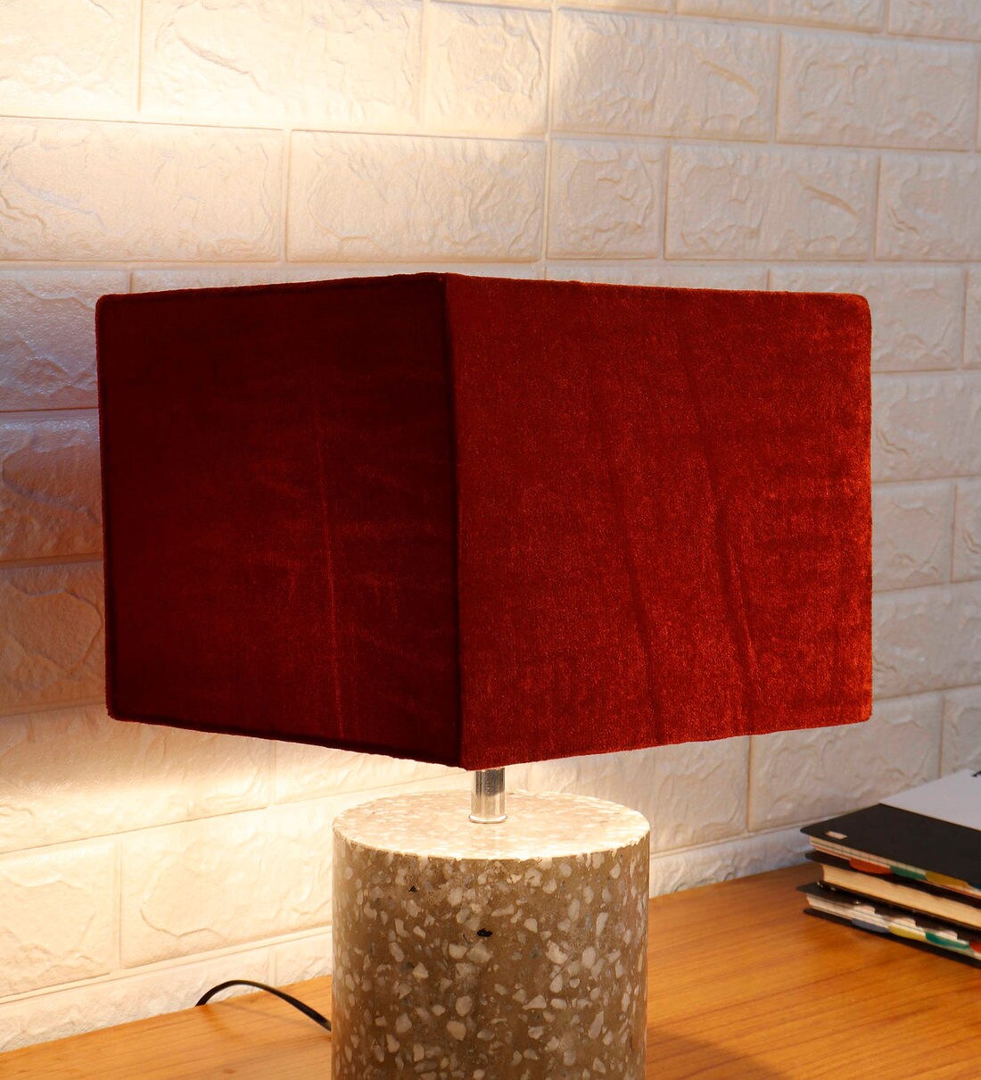 Buy Dynamic Red Velvet Solid Lampshade By Grated Ginger at 23% OFF by ...