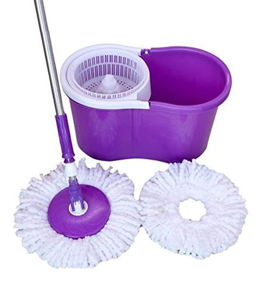 Buy Reflection Purple Easy Magic Floor Mop 360 with Plastic Dryer ...