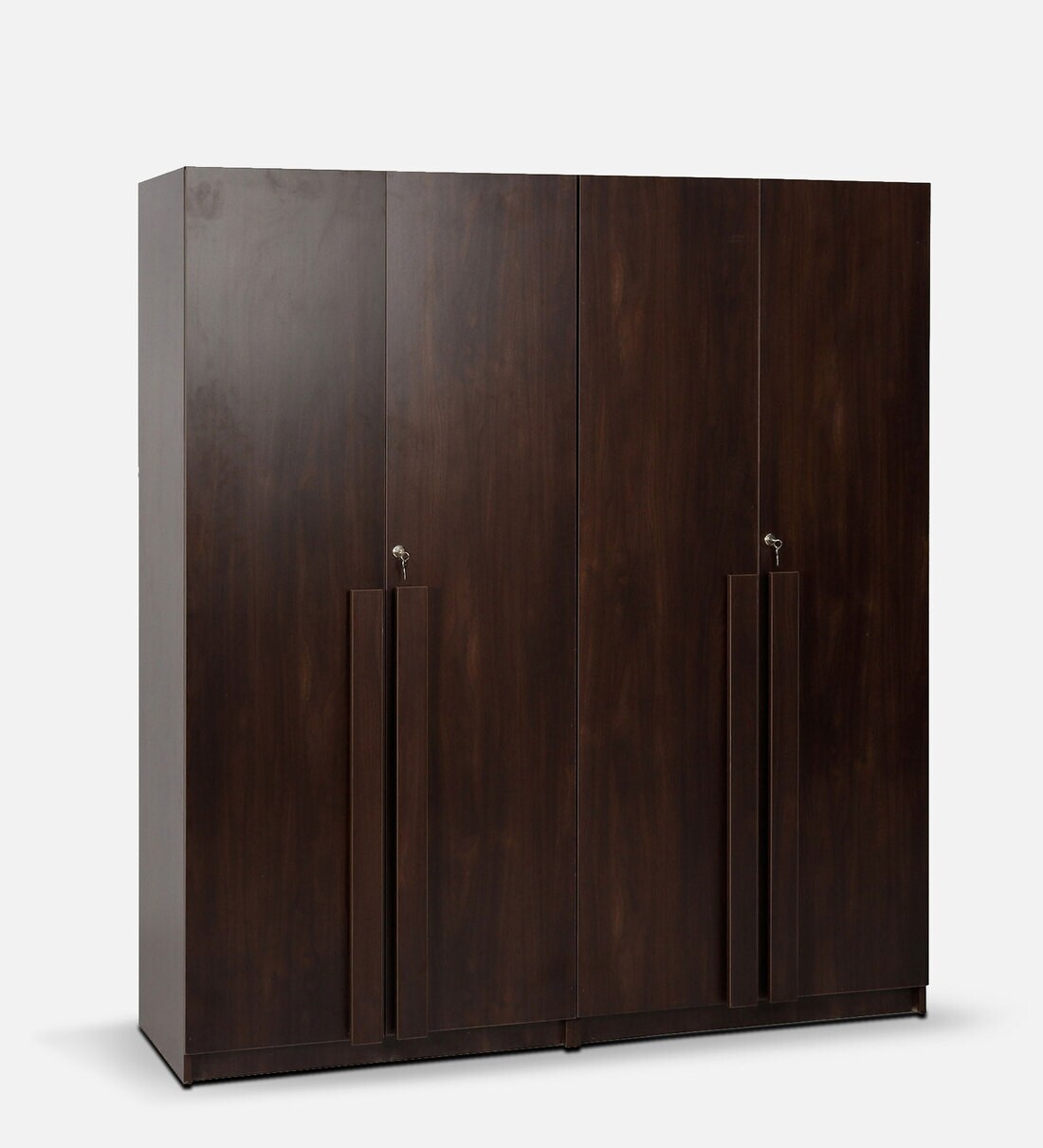 Buy Regal 4 Door Wardrobe with Drawer in Walnut Suede Finish by Trevi ...