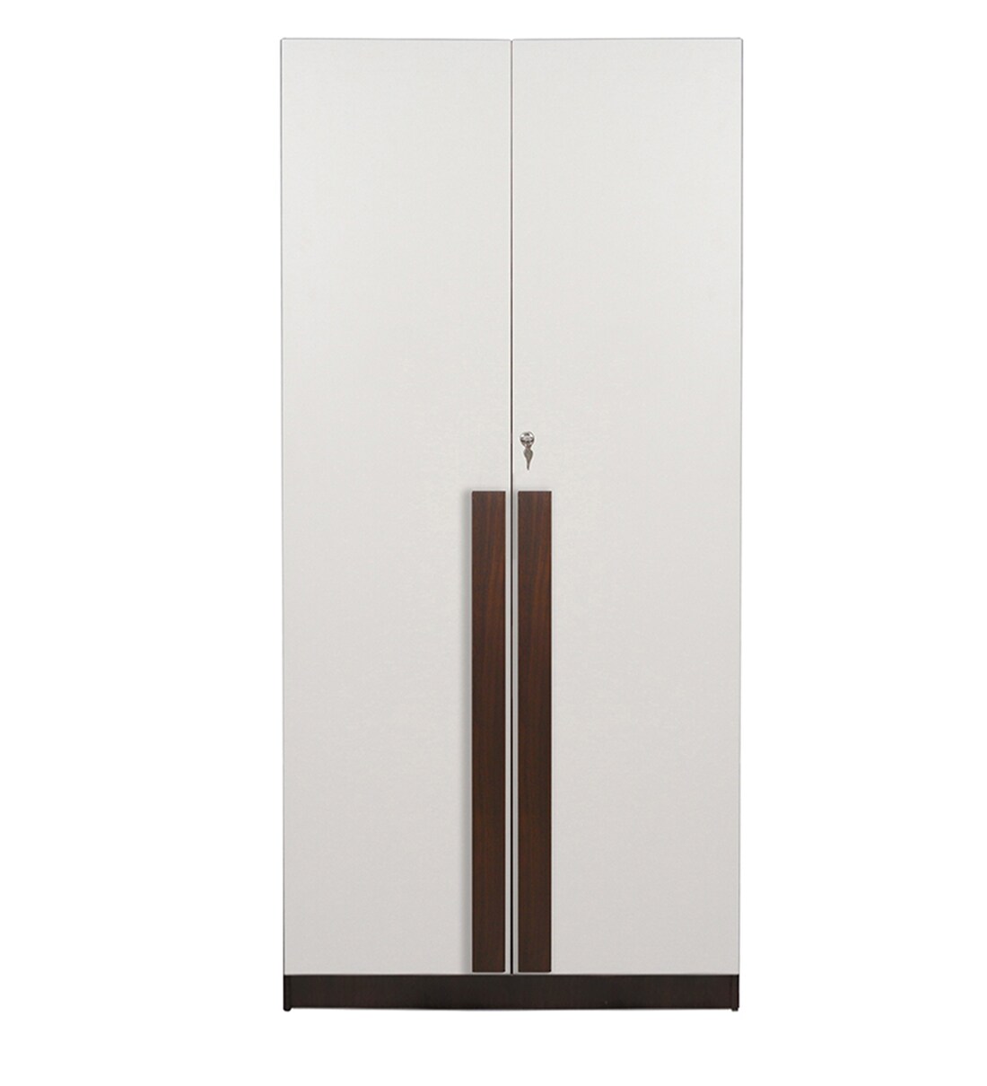 Buy Regal Deluxe 2 Door Wardrobe with Drawer in White & Walnut Colour ...