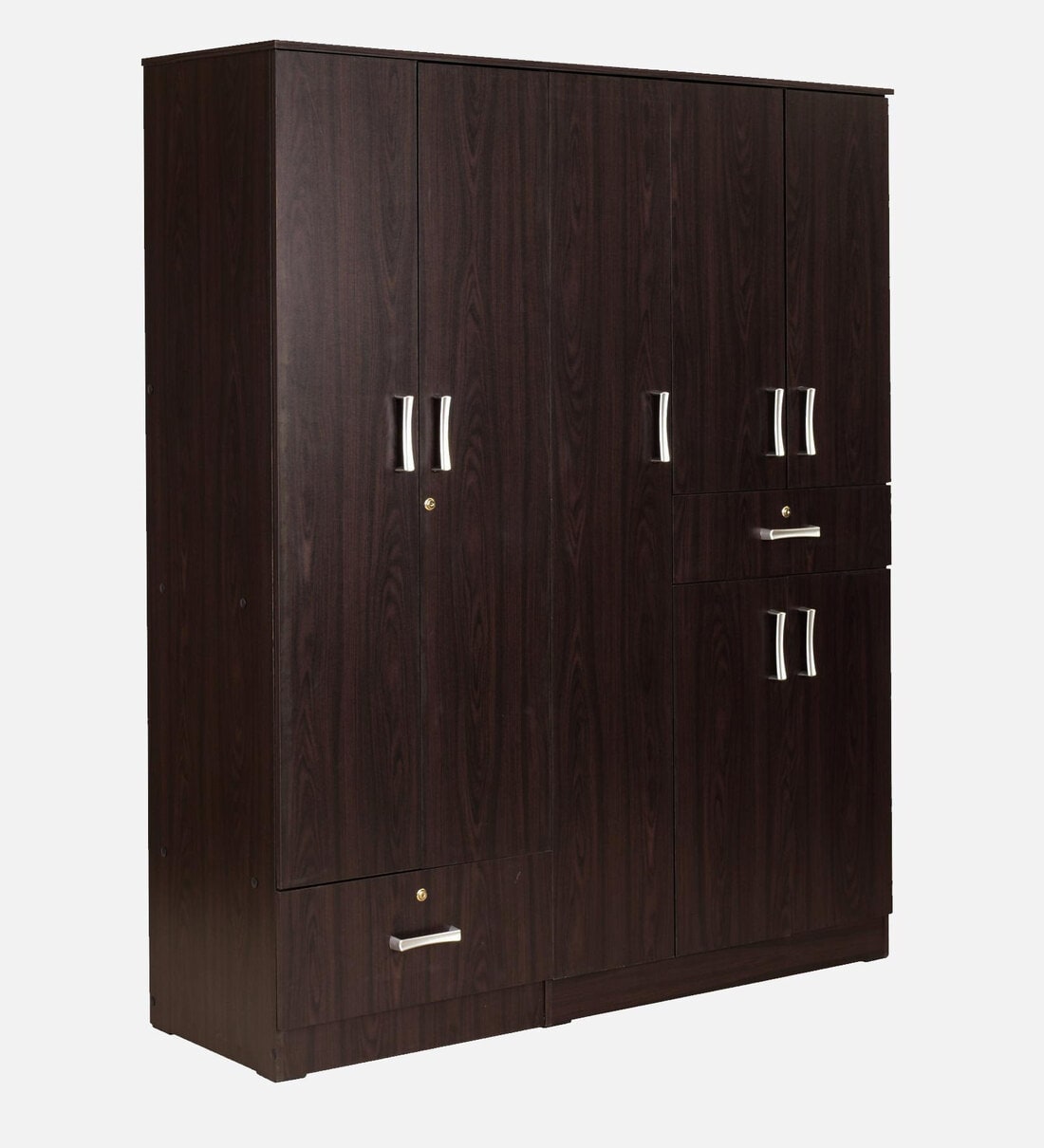 Buy Ren 5 Door Wardrobe in Wenge Finish By Mintwud Online - 4+ Door ...
