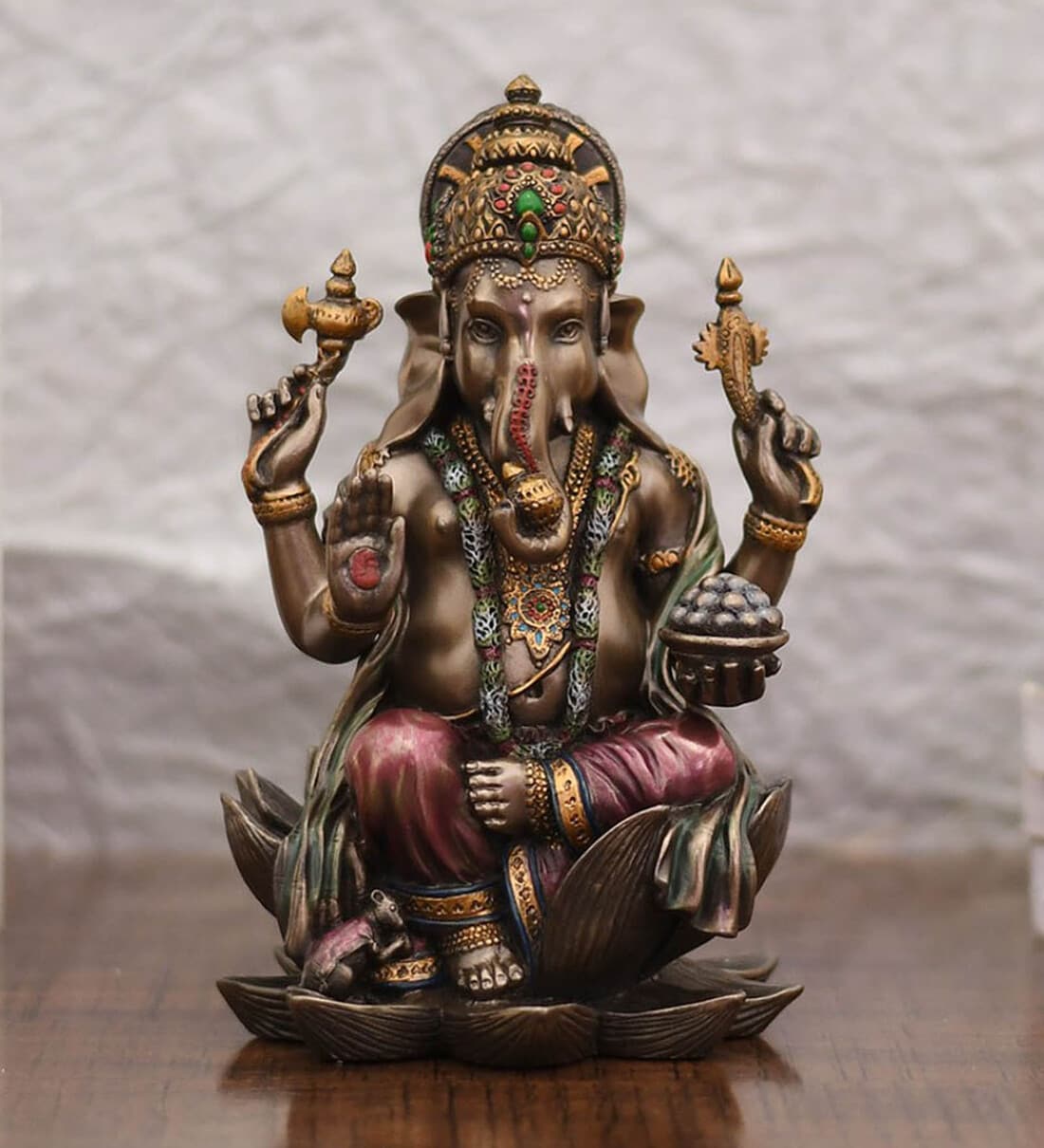 Buy Resin 7.4 Inch Ganesh Idol By Craftvatika at 40% OFF by CraftVatika ...