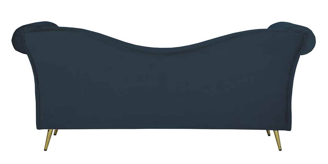 Buy Regal Velvet 2 Seater Sofa in Teal Blue Colour by Vittoria Online ...